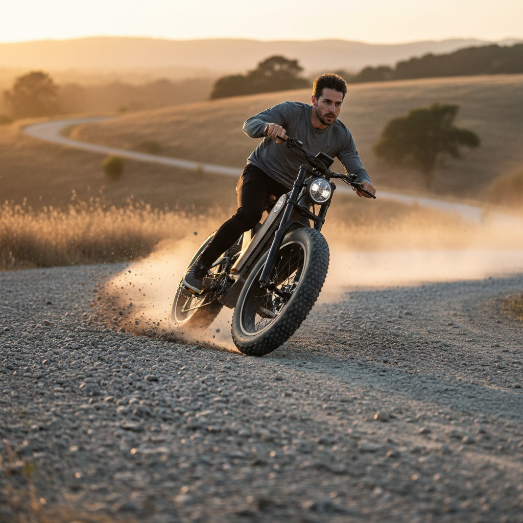 Fat Tire Cornering Physics on Gravel at 28mph – marsantsx